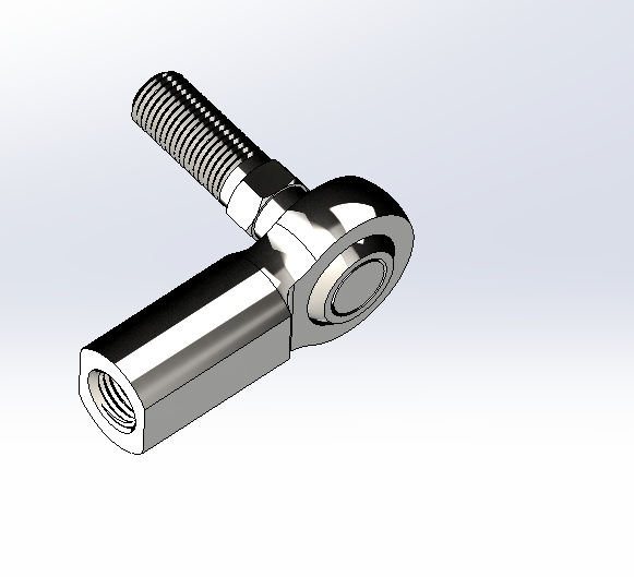 BALL JOINT,RH,THREAD FEMALE SHANK W/ RH THREADED STUD,3/8"-24,STUD LEN ...